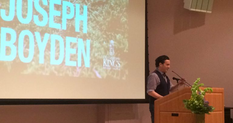 Author Joseph Boyden gives Fountain lecture