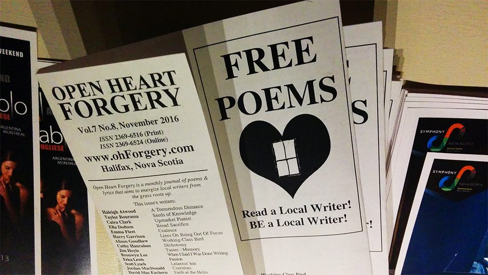 ‘Guerrilla poetry’ open to all in Halifax | The Signal