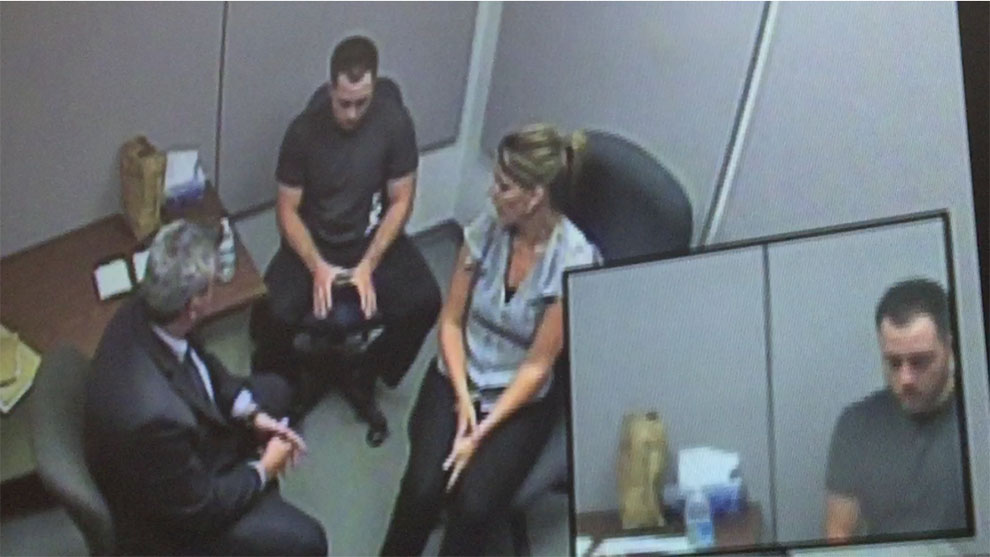 Garnier tells police his hands were on Campbell’s neck